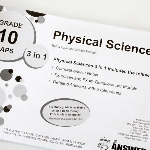 Gr 10 Physical Sciences 3in1 CAPS - The Answer Series