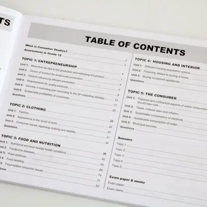 Grade 12 Consumer Studies 3-in-1 CAPS - The Answer Series