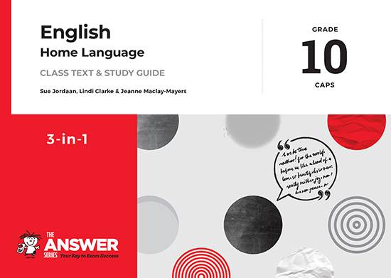 Grade 12 English Home Language Study Guides - The Answer Series
