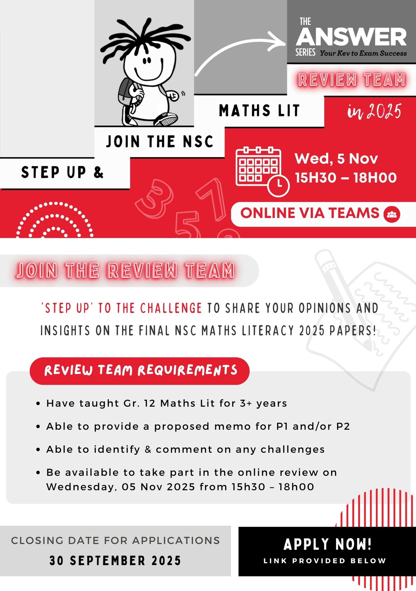 Maths Literacy Community - The Answer Series